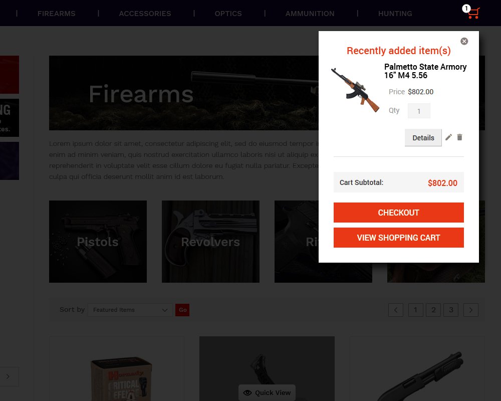 BigCommerce Ajax Dropdown Cart