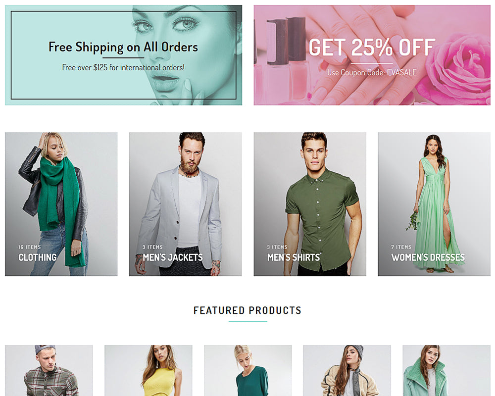 BigCommerce Custom Home Page Internal Theme